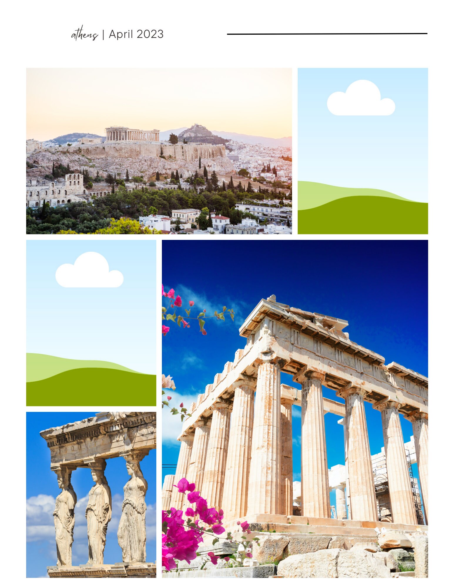 Collage Travel Photo Magazine, Canva Digital Download, Trip Magazine ...