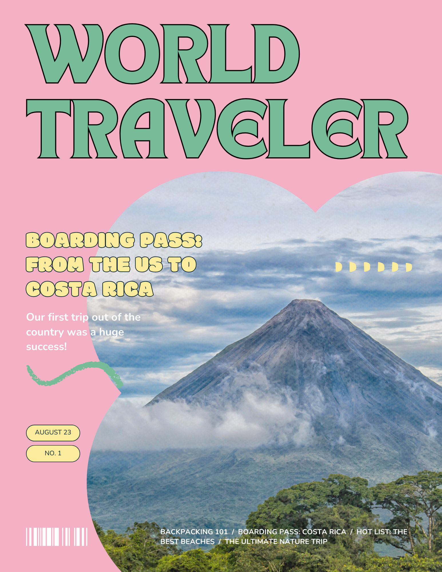 Travel Photo Magazine Template, Canva Digital Download, Trip Magazine ...