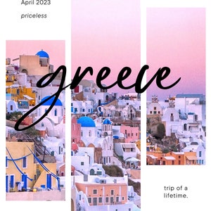 Collage Travel Photo Magazine, Canva Digital Download, Trip Magazine ...