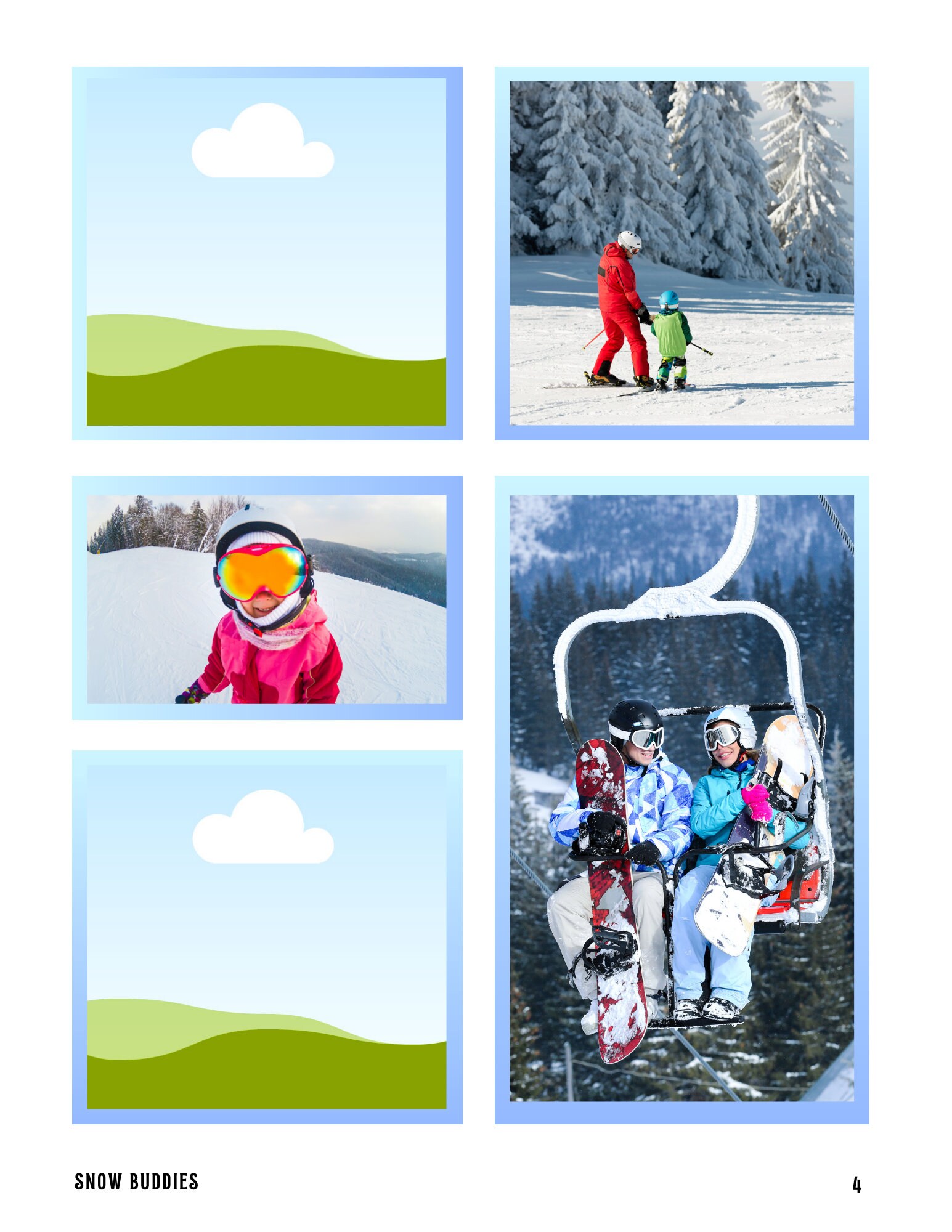 Ski Trip Photo Magazine Template, Canva Digital Download, Trip Magazine ...
