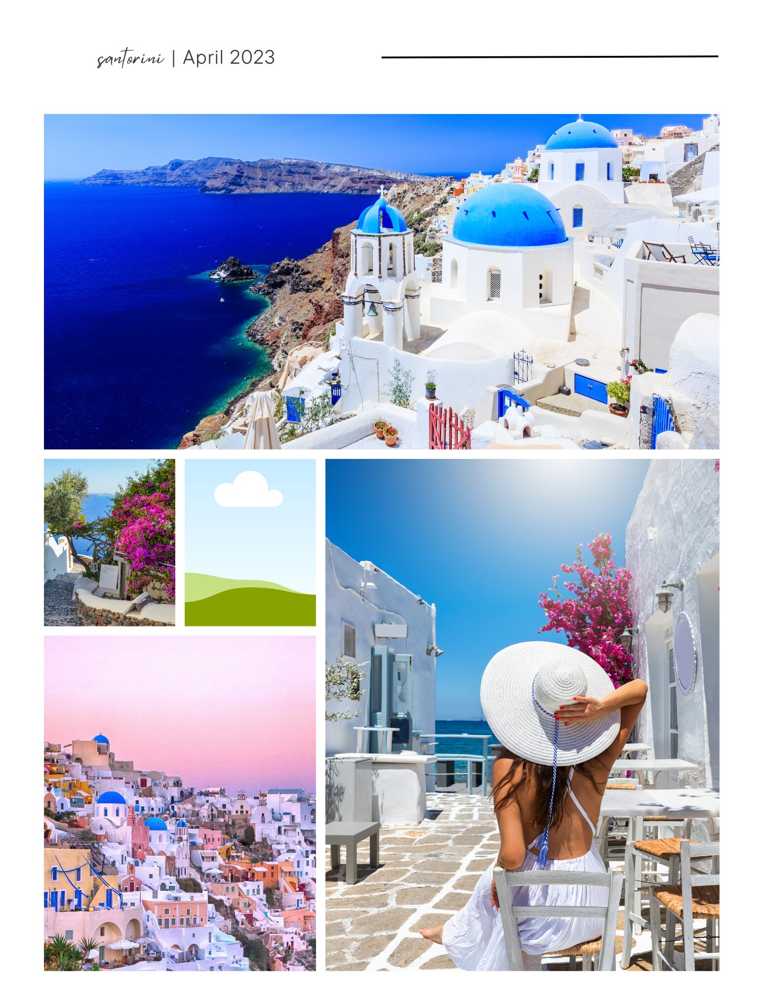 Collage Travel Photo Magazine, Canva Digital Download, Trip Magazine ...