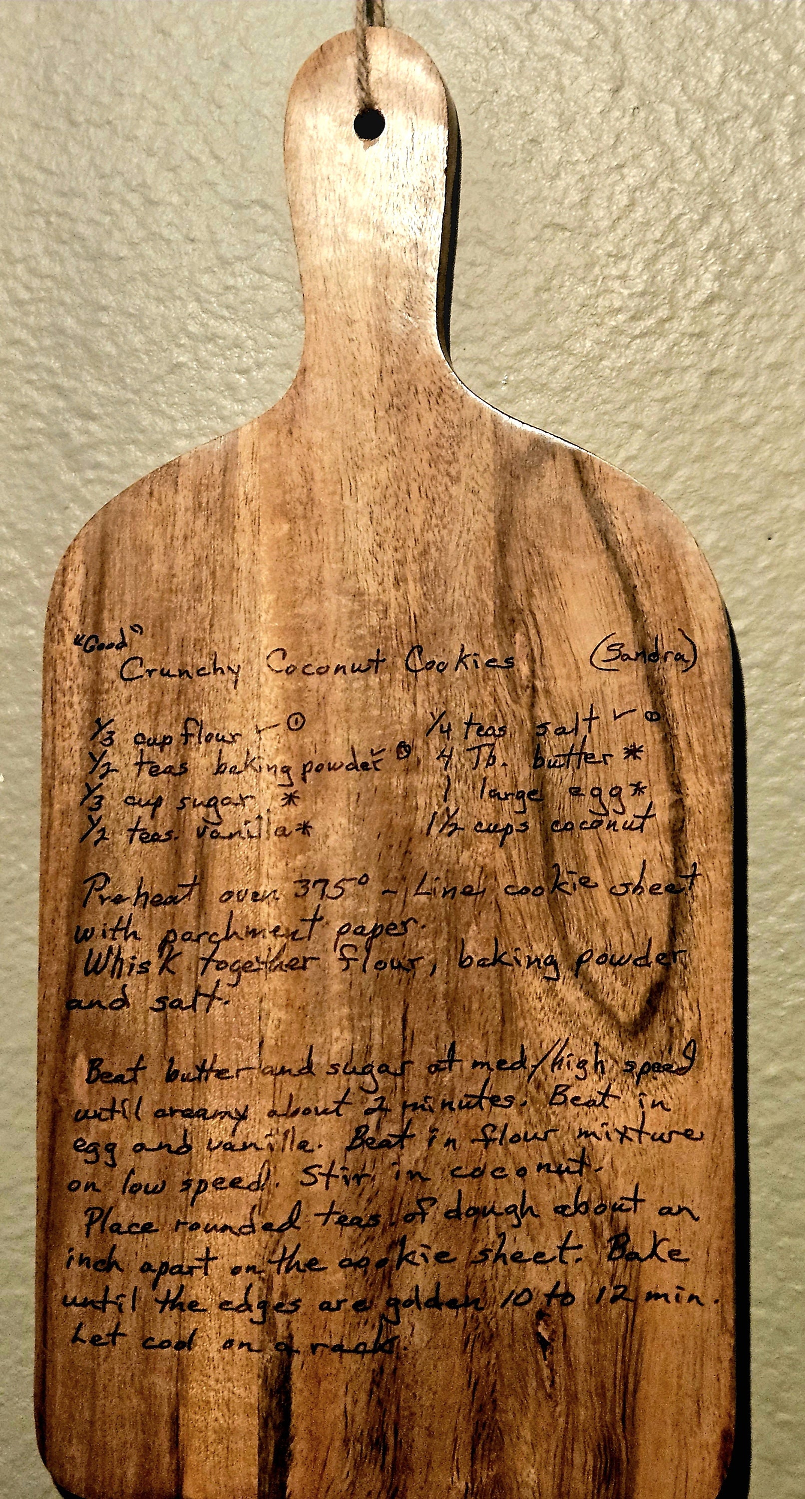 Personalized Wood Paddle Kitchen Décor - Etsy