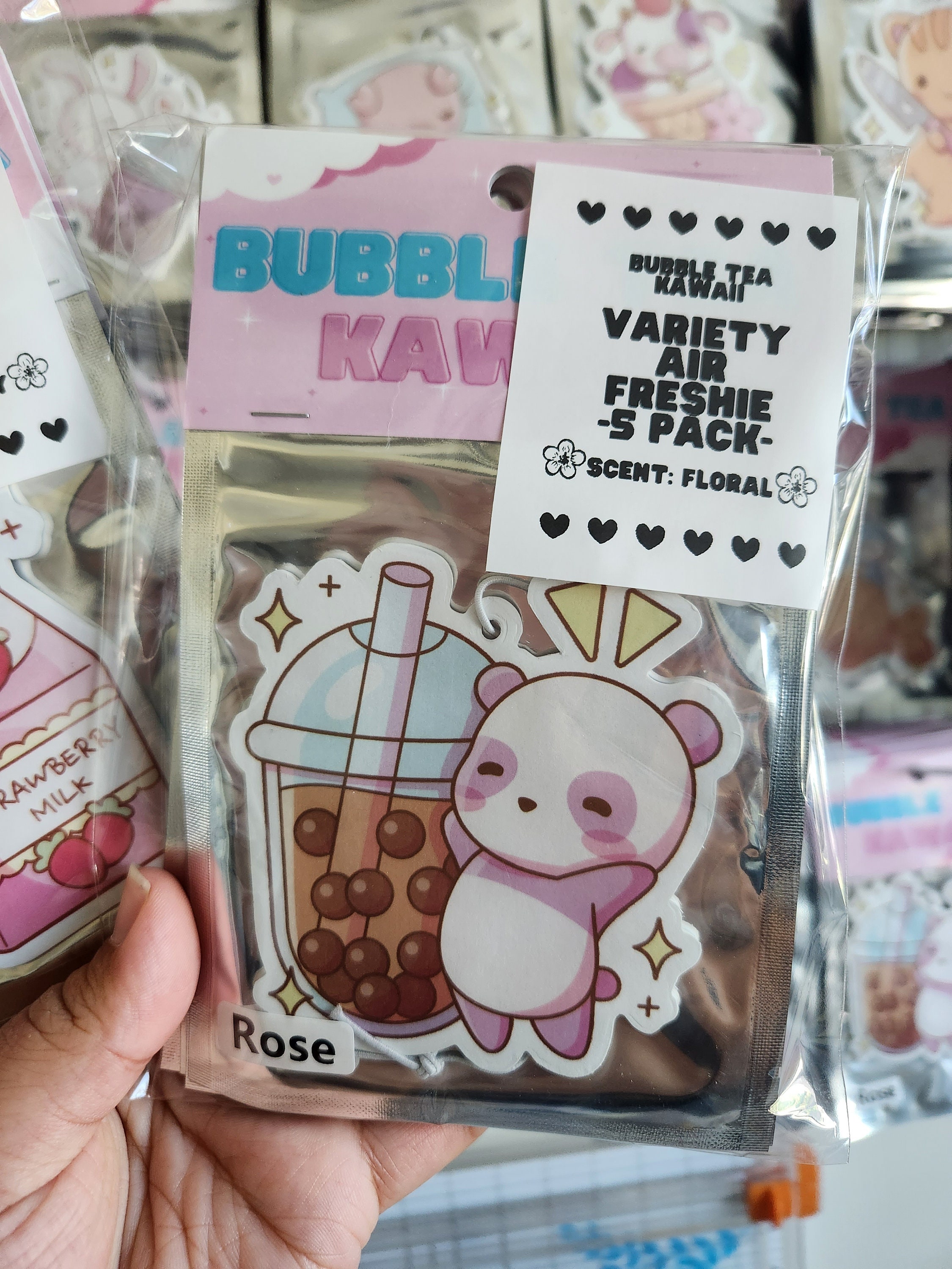 5 Pack Variety Bubble Tea Kawaii Air Freshies Kawaii Car Air - Etsy