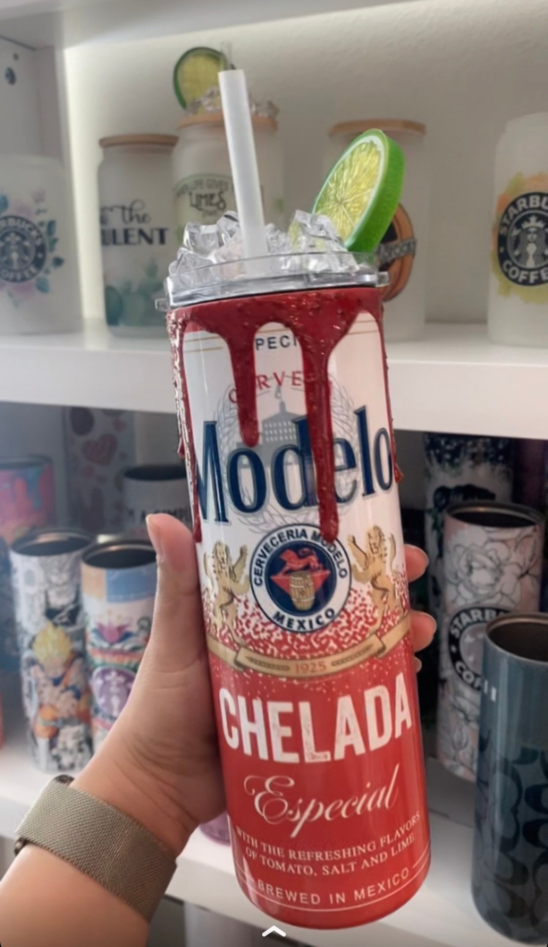 Chelada Tumbler Modelo Tumbler Modelo Chelada Tumbler Chelada Chamoy ...
