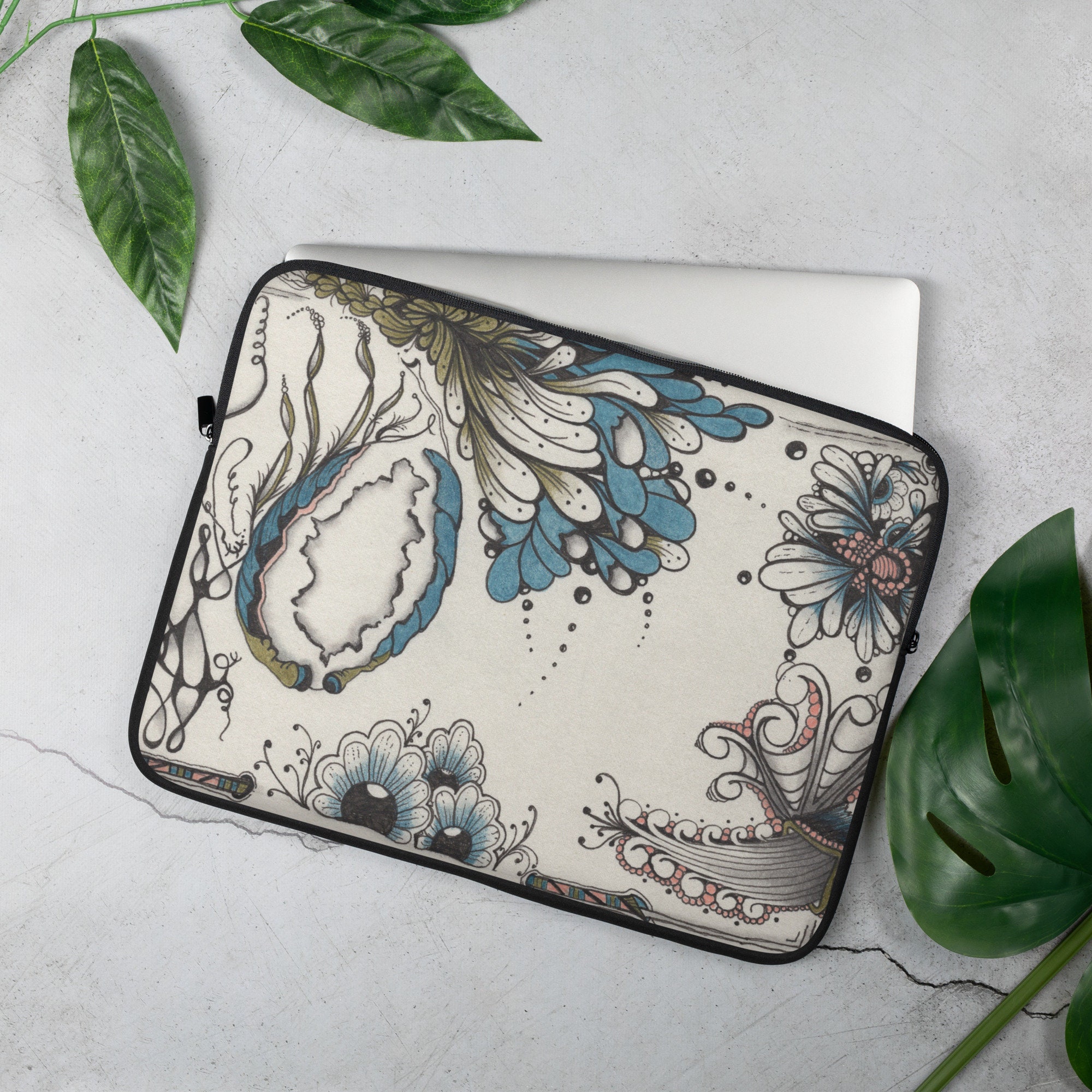 Computer Sleeve Colorful Art Pattern Laptop Original Art Sleeve Tablet ...
