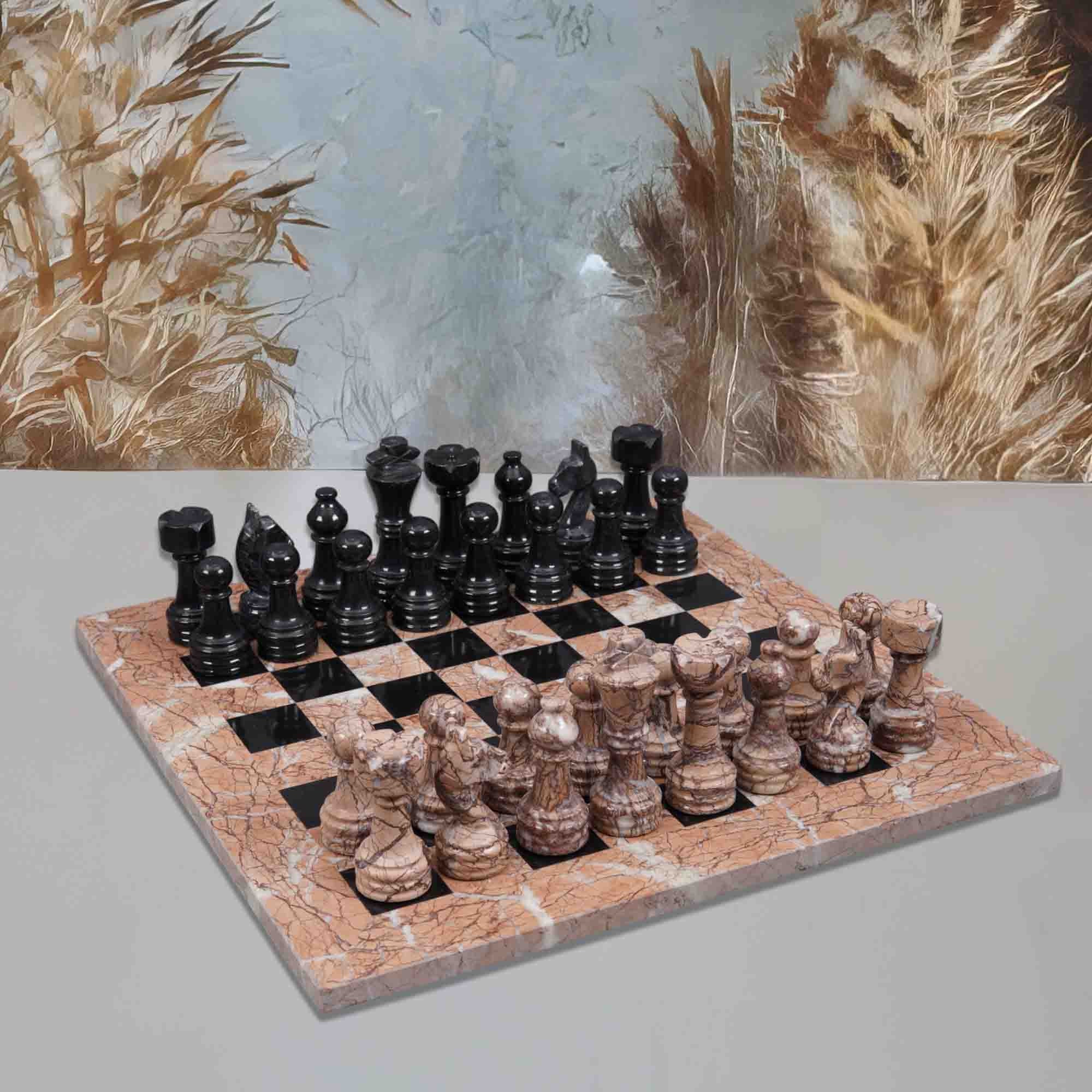 38cm Marble Weighted Full Chess Game Set Chess Sets for Adults - Etsy