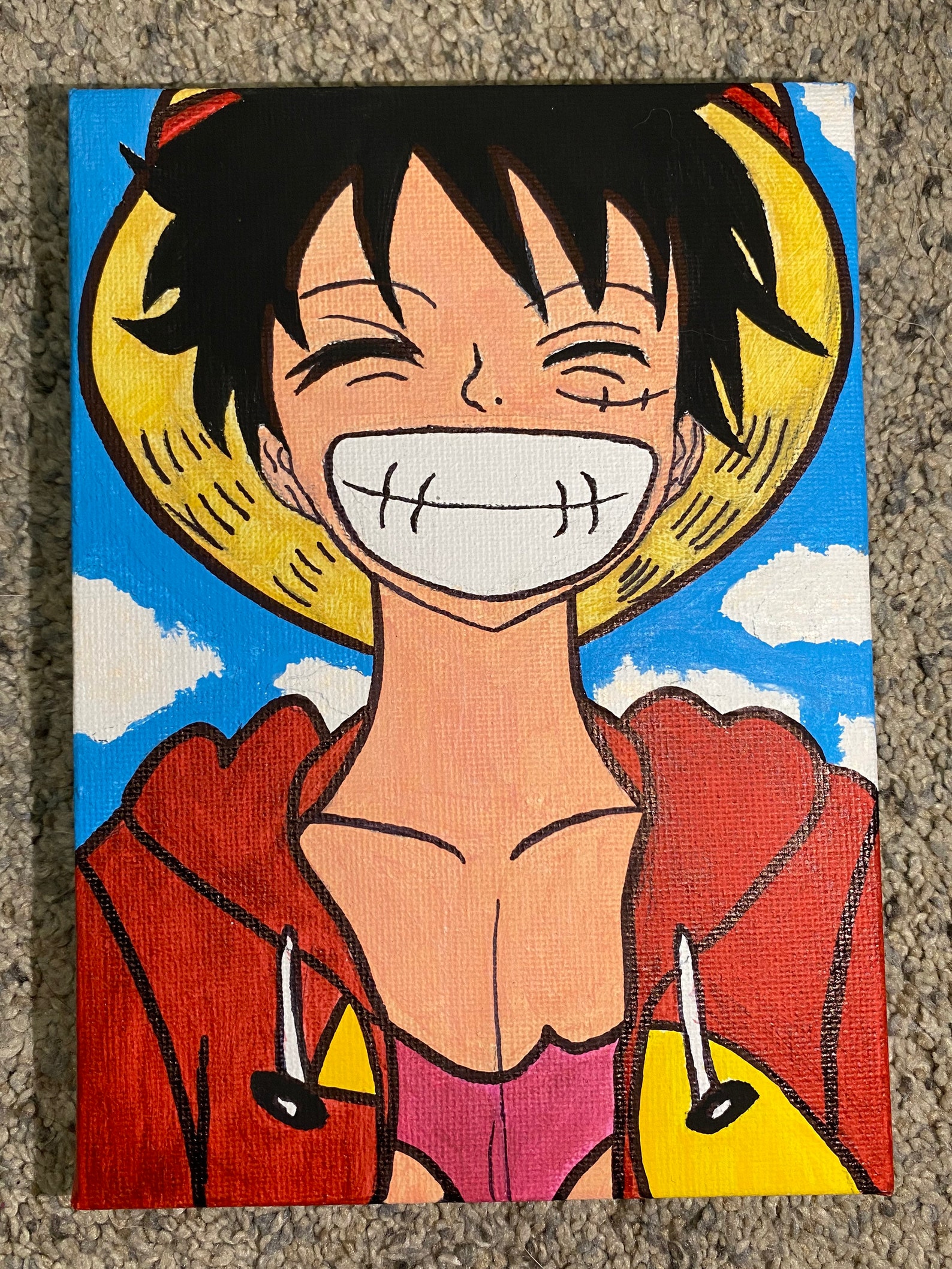 Monkey D Luffy Painting - Etsy