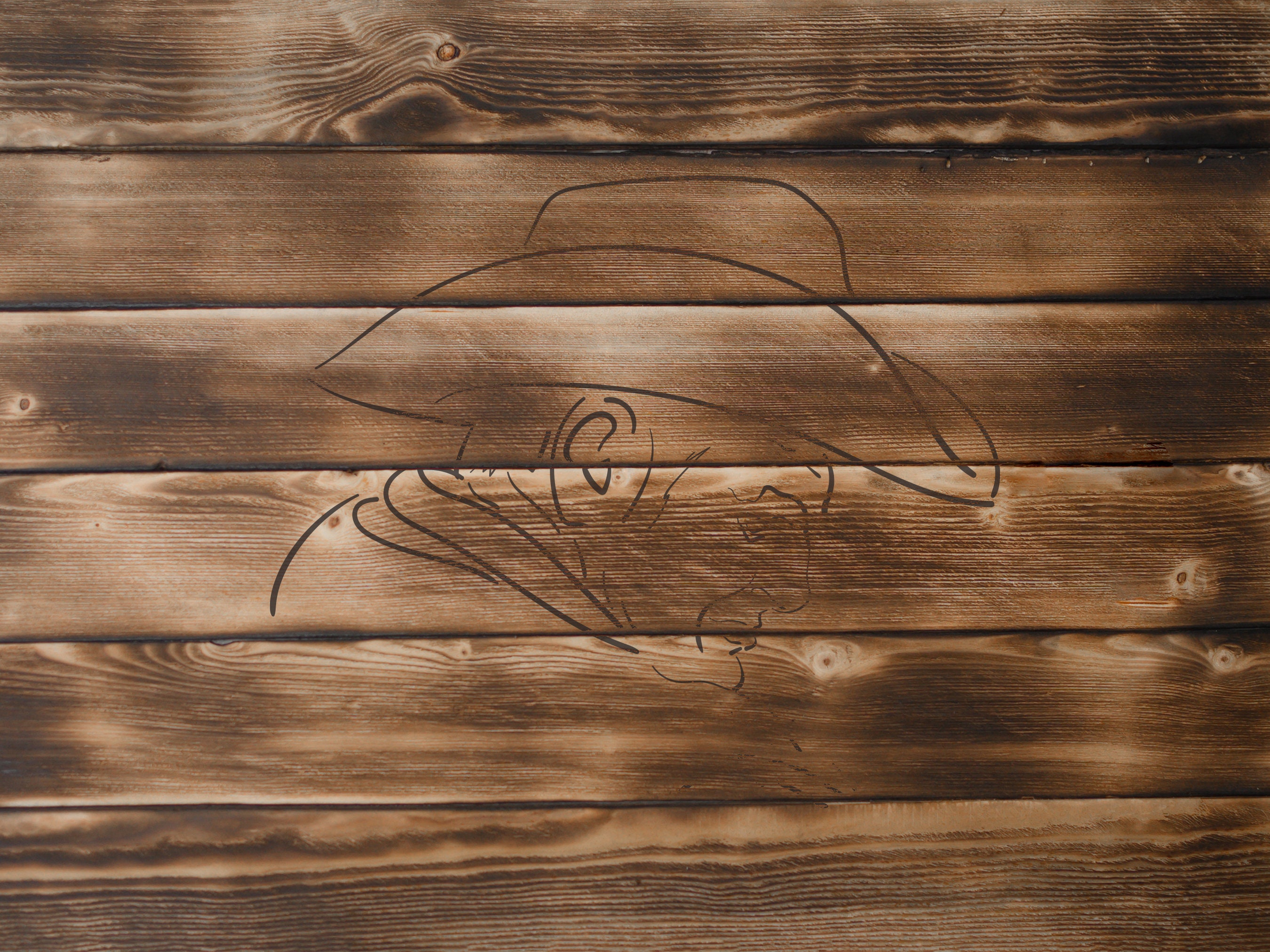 Lines of Life Collection. Hand Traced Cowboy Line Art Printable. - Etsy