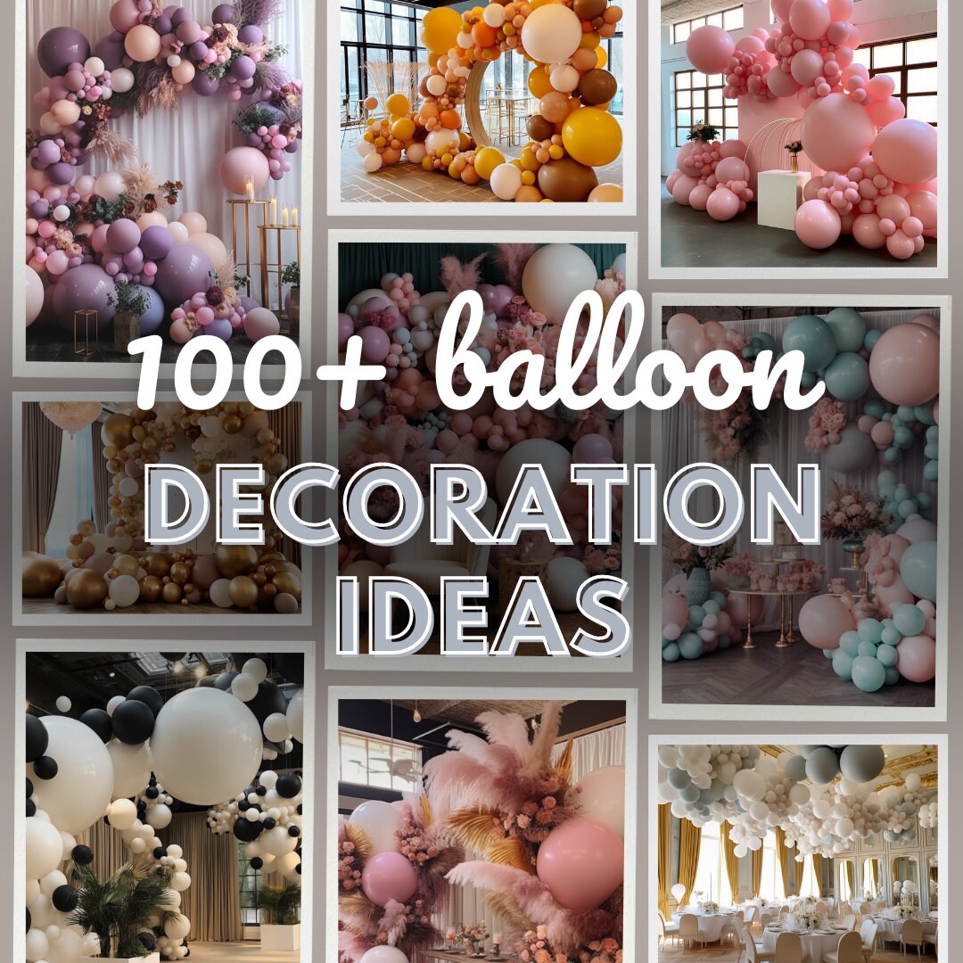 100 Digital Images Balloons Design Ideas, Garland of Balloons, Stylish ...