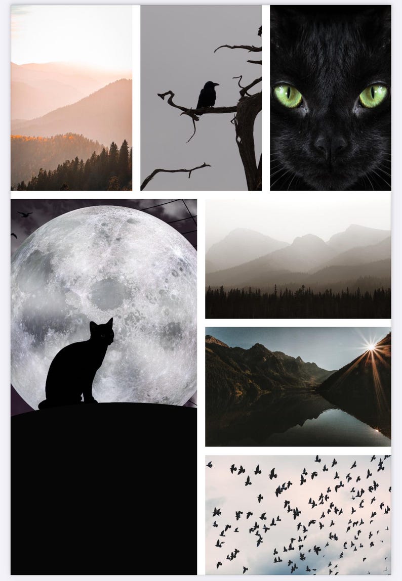 Magical Vision Board: Witchy, Spiritual, Vintage, Mystical, Witchcraft ...