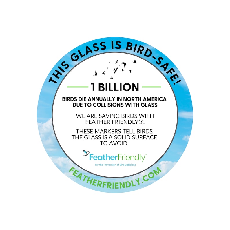 Feather Friendly® Bird Collision Deterrent Markers (small-scale DIY) - Etsy