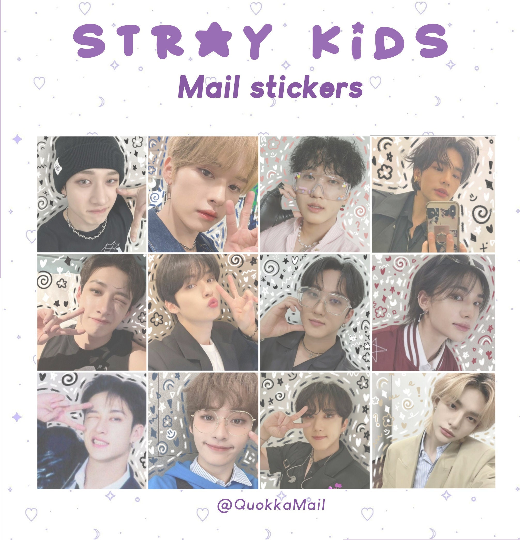 Stray Kids Mail Stickers - Etsy