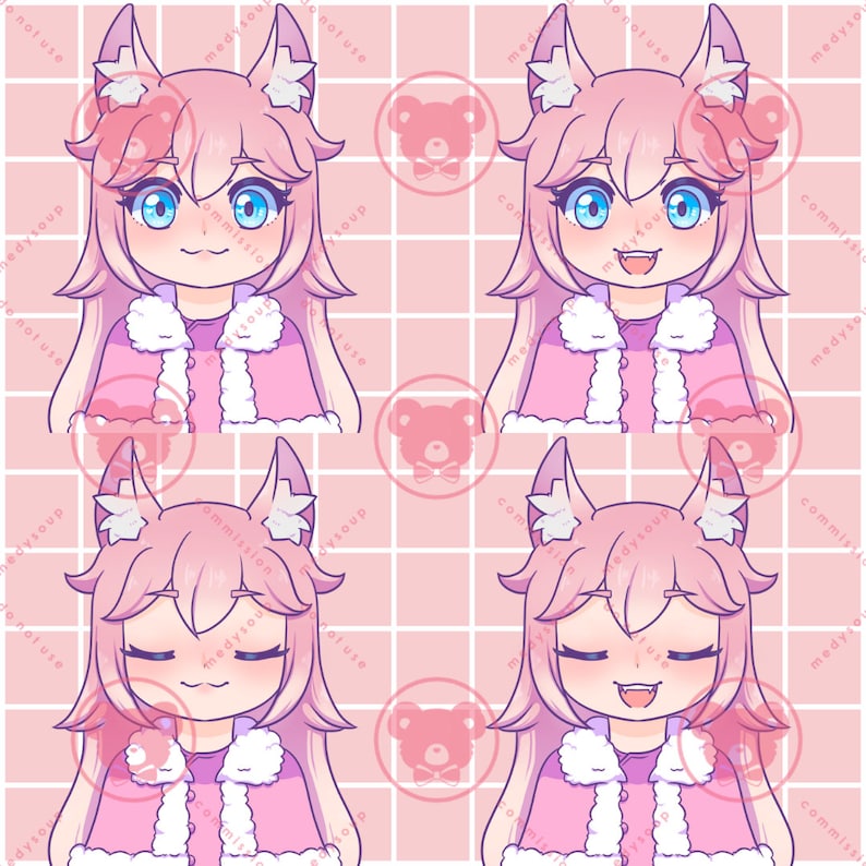 Custom Chibi Pngtuber Avatar for Discord Twitch Youtube - Etsy