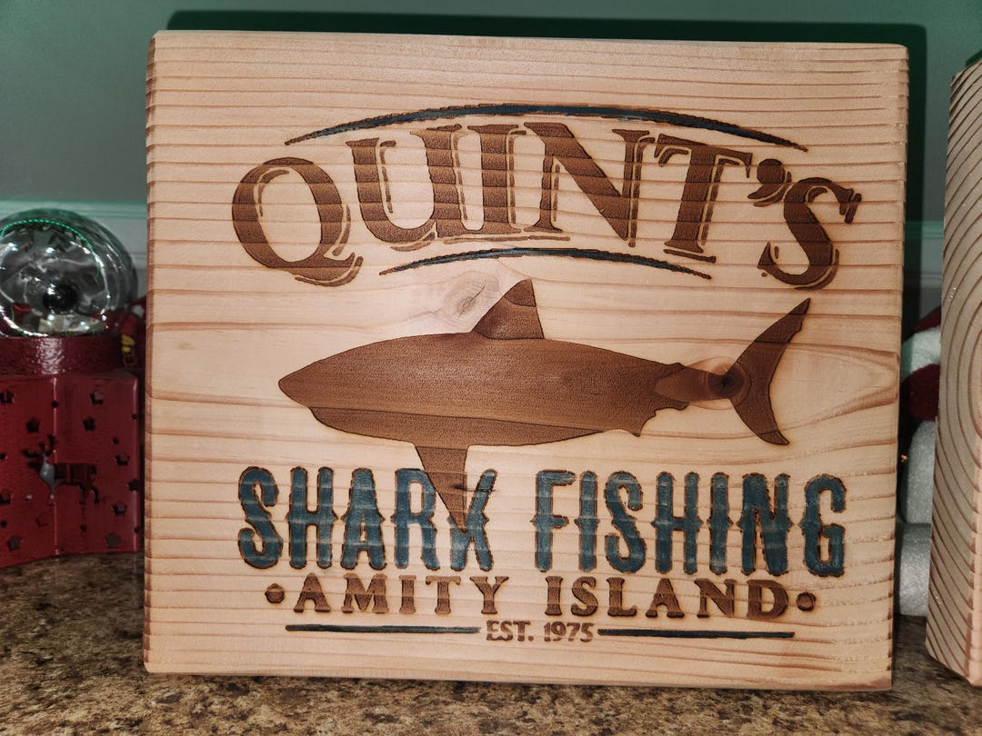 Jaws - Quint Hand Made Wood Sign Bar, Beach, Man Cave Decor "classic ...