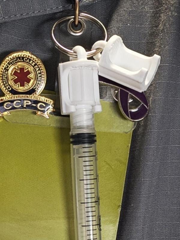 Syringe Cap Clip for Badge Reel | Nurse, EMT, Paramedic, RN, Flight ...