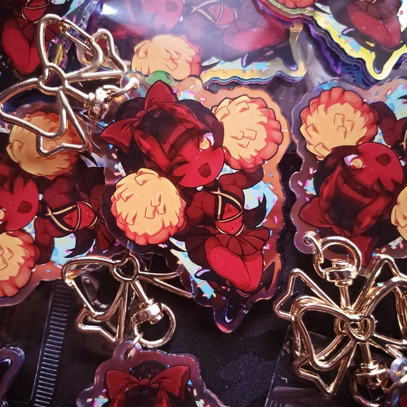 Meru the Succubus Acrylic Keychain Matching Sticker - Etsy