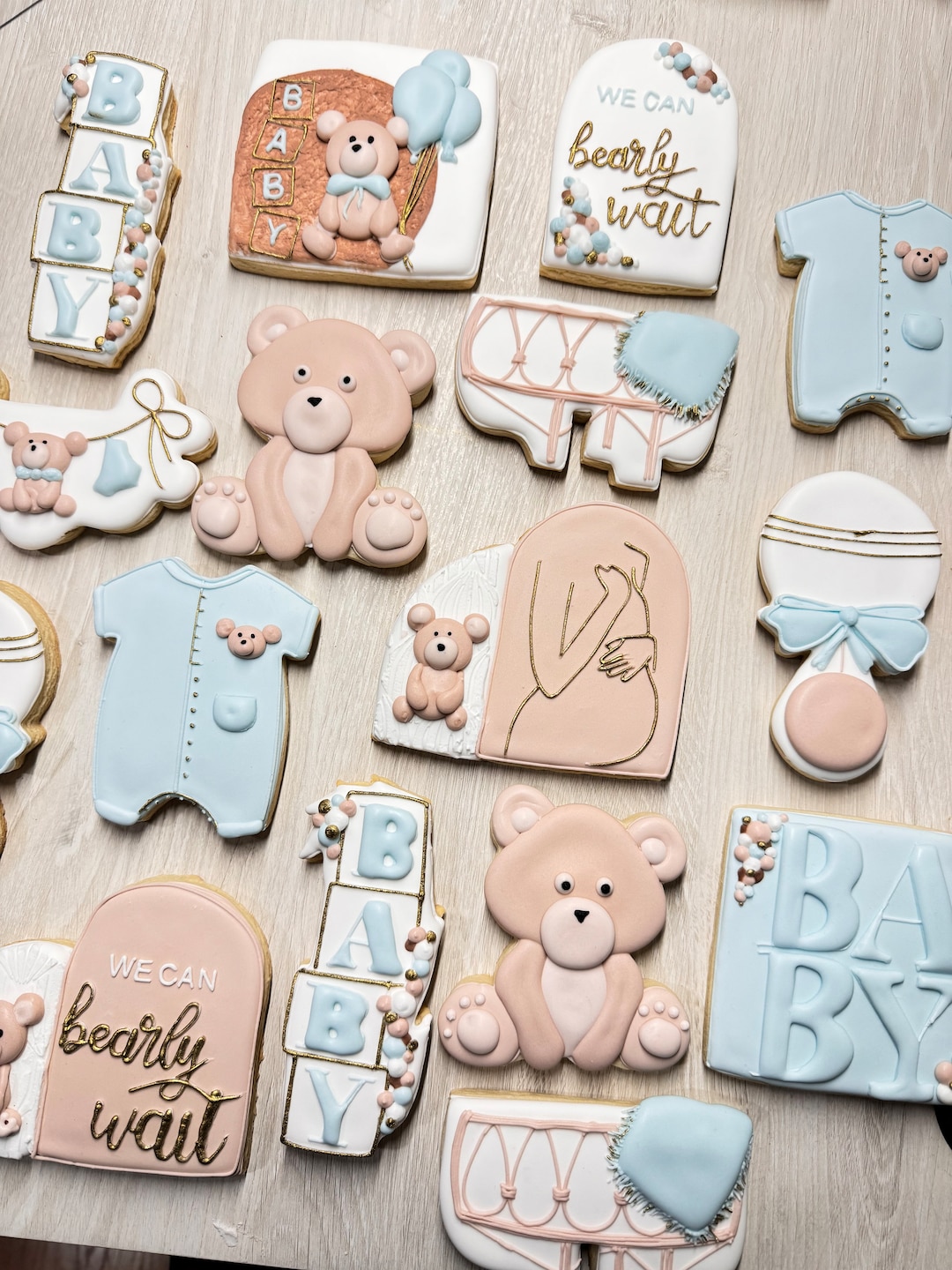 We Can Bearly Wait Baby Shower Cookies/favors/gifts/ Neutral Shower - Etsy