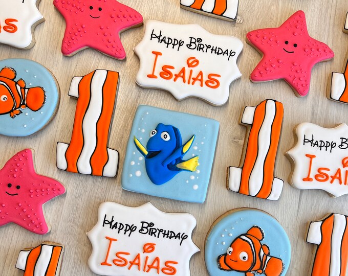 Finding Nemo Birthday Cookies/favors Set - Etsy