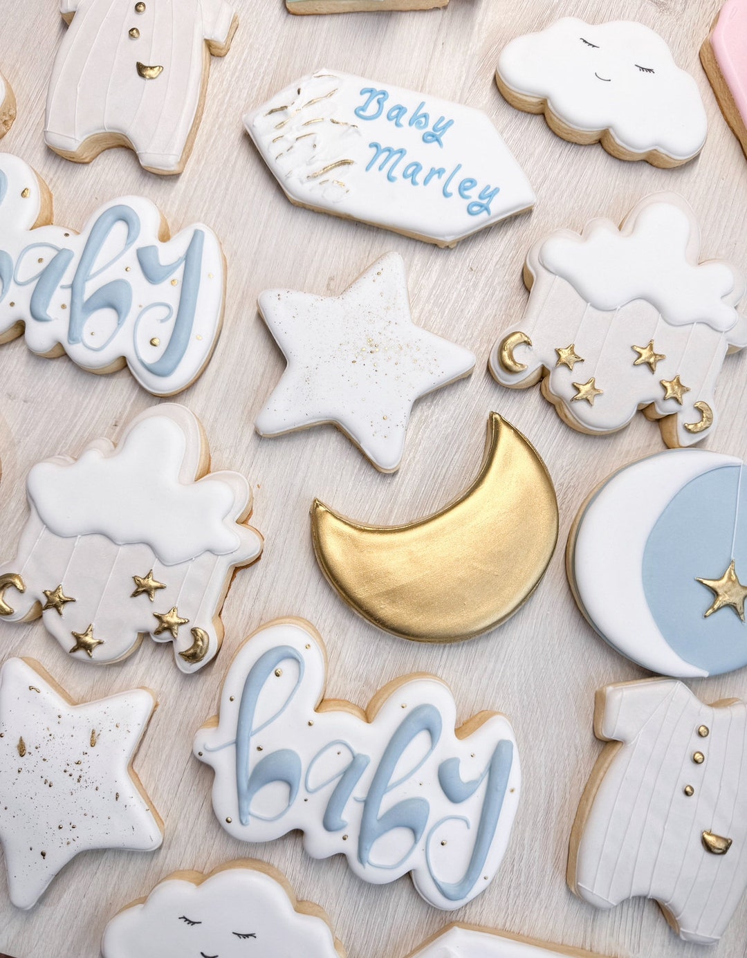 Over the Moon Baby Shower Cookies Set/ Cookies Favors/gifts - Etsy