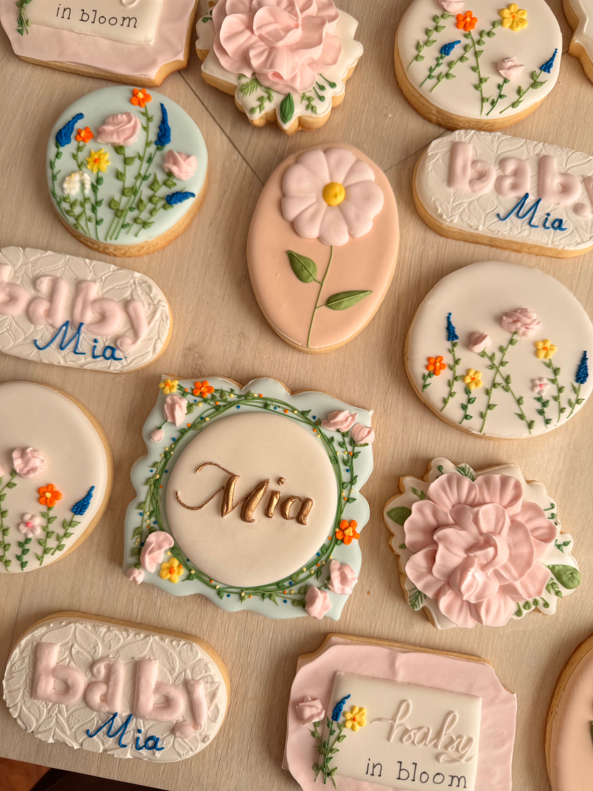 Baby in Bloom Baby Shower Cookies/ Birthday Favors/gifts - Etsy