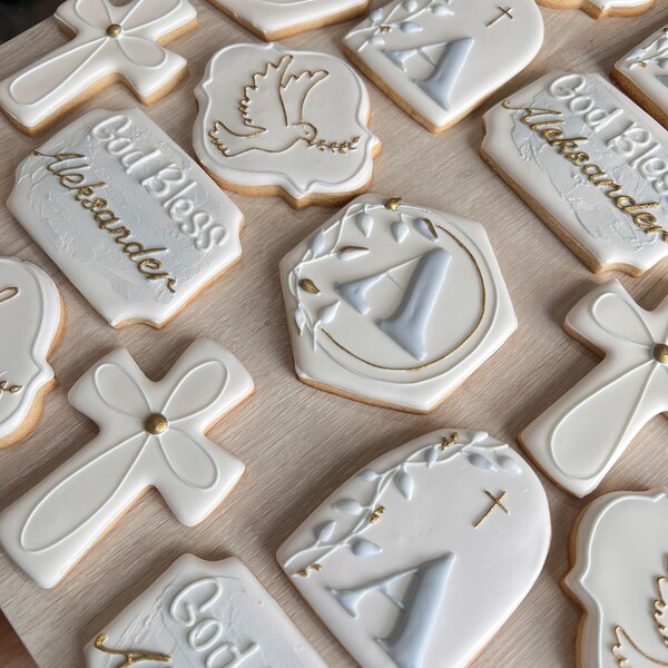 Baptism Cookies - Etsy