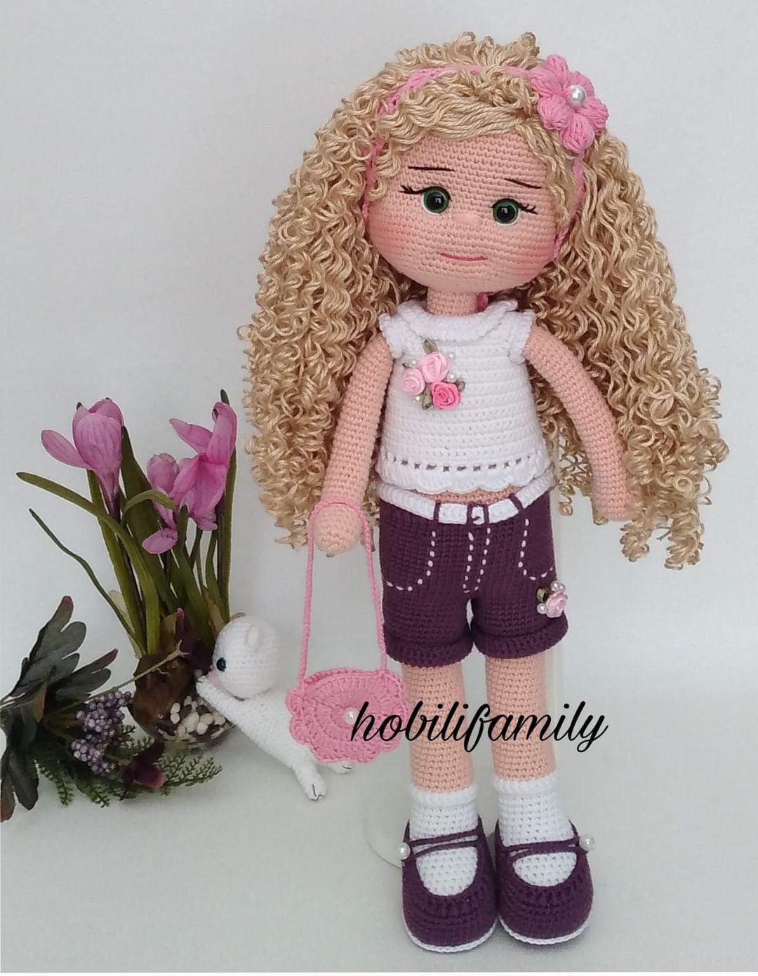 Handmade Cotton Crochet Doll: Removable Clothes, 38cm Amigurumi Doll ...