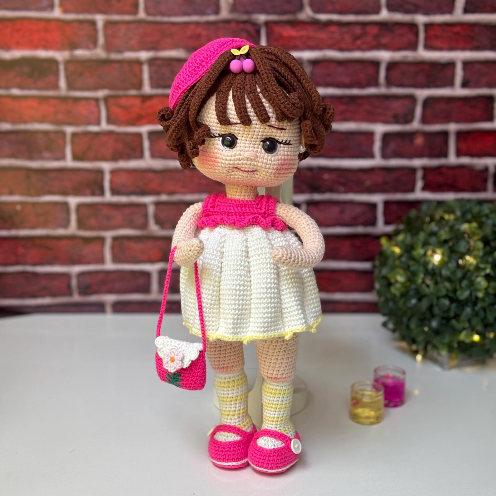 Handmade Cotton Crochet Doll: Removable Clothes, 35cm - Etsy