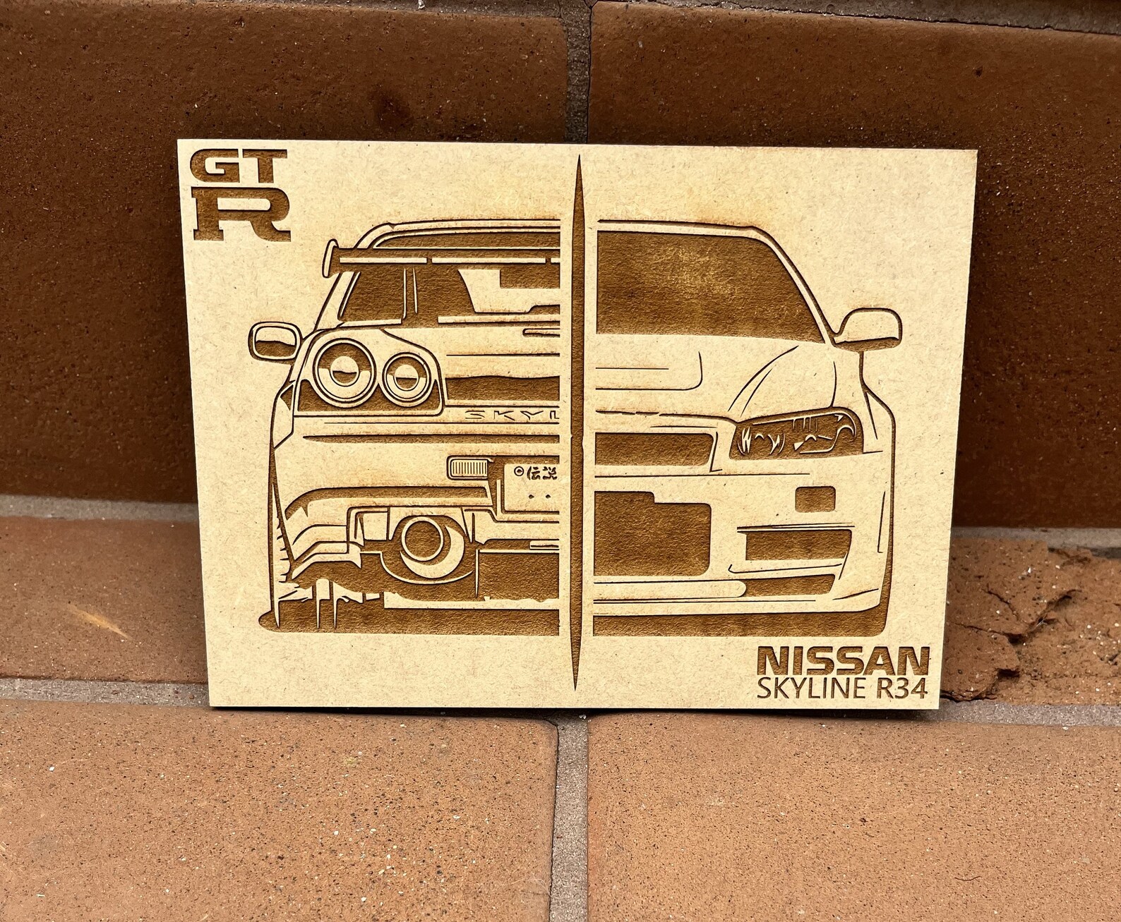 Nissan Skyline R34 GT40 MK IV Wooden Car Plaques - Etsy