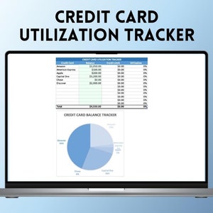 Monthly Budget Tracker Worksheet With Credit Card Utilization ...