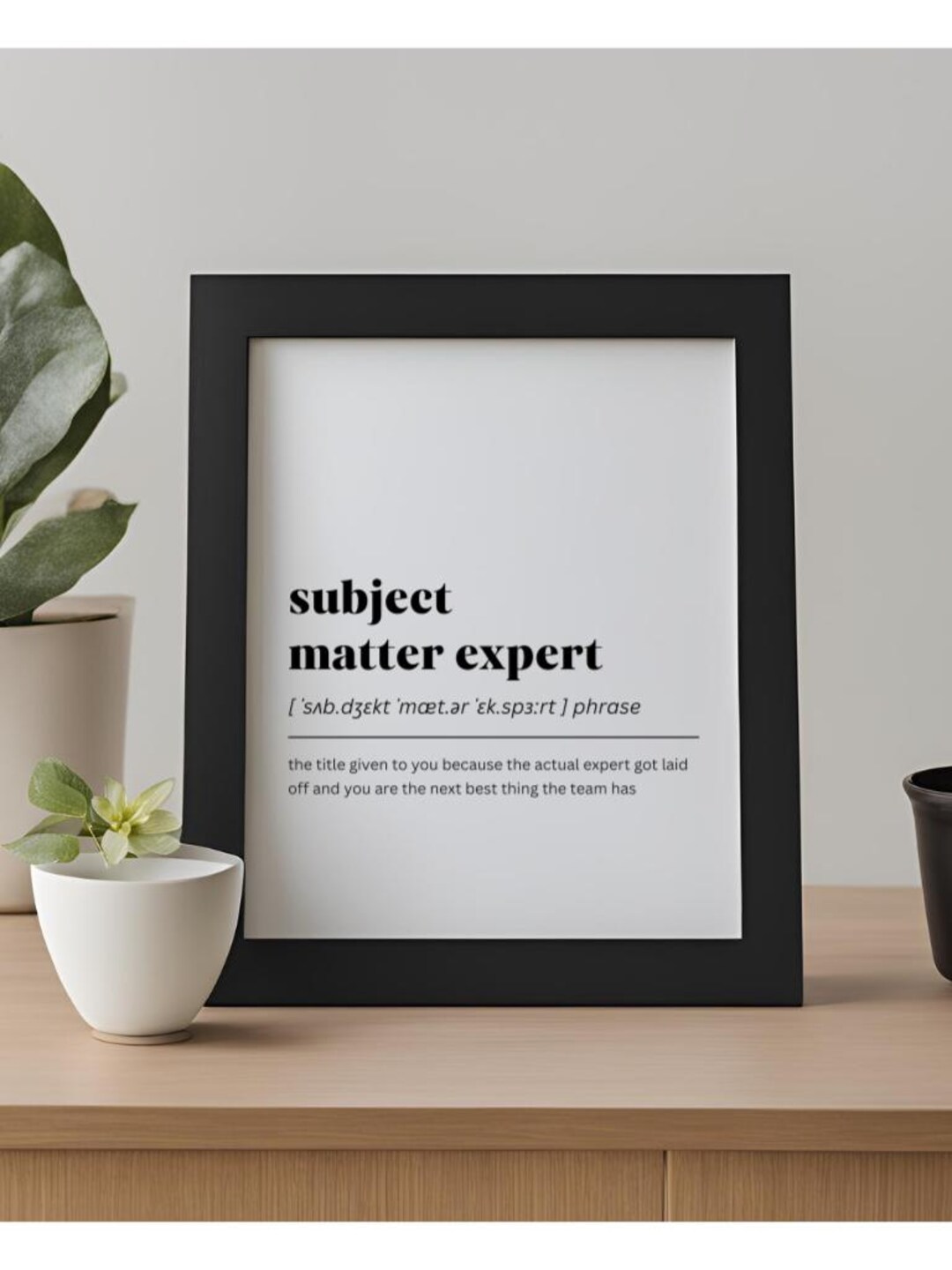 Subject Matter Expert - Professional Phrases | Office Wall Art Poster ...