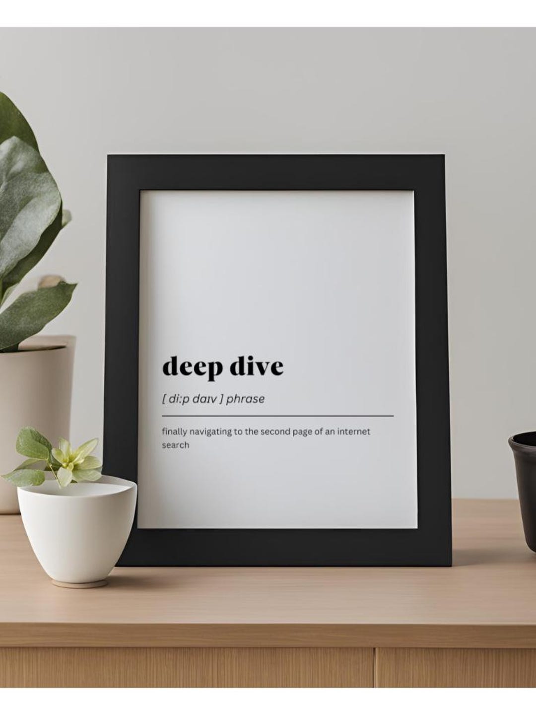 Deep Dive Definition Print: Funny Office Wall Art (digital Download) - Etsy