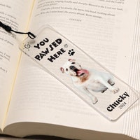 Cute Dog Bookmarks for Readers | Funny Puppy Reading Gifts | Paw Print ...