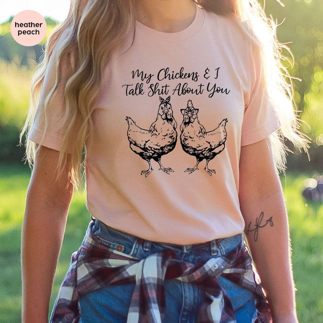 Funny Chicken Shirts Animal T-shirt Chicken Lady Shirts - Etsy