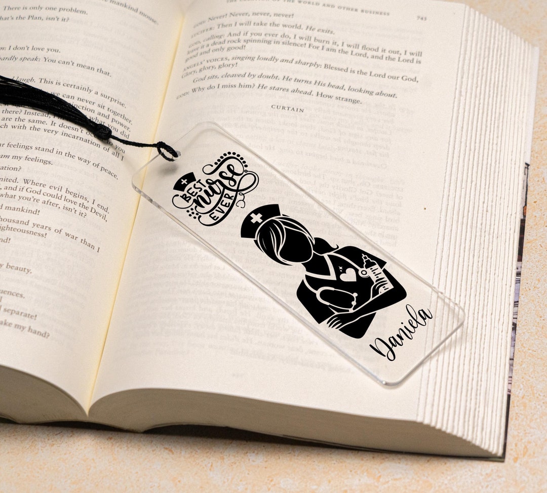 Nurse Bookmark, Best Nurse Mothers Day Gift, Personalized Acrylic ...