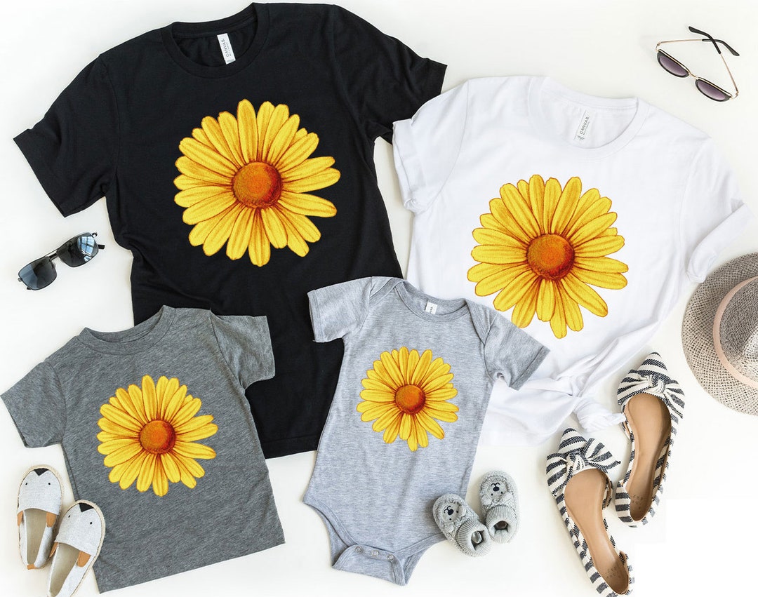 Flowers Shirt, Daisy Graphic Tees, Floral Shirts for Women, Spring T ...