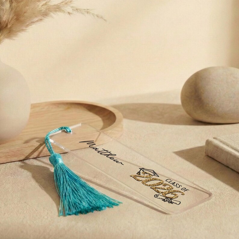 Personalized Graduation Bookmark 2026, Custom Name Class of 2026 Gift ...
