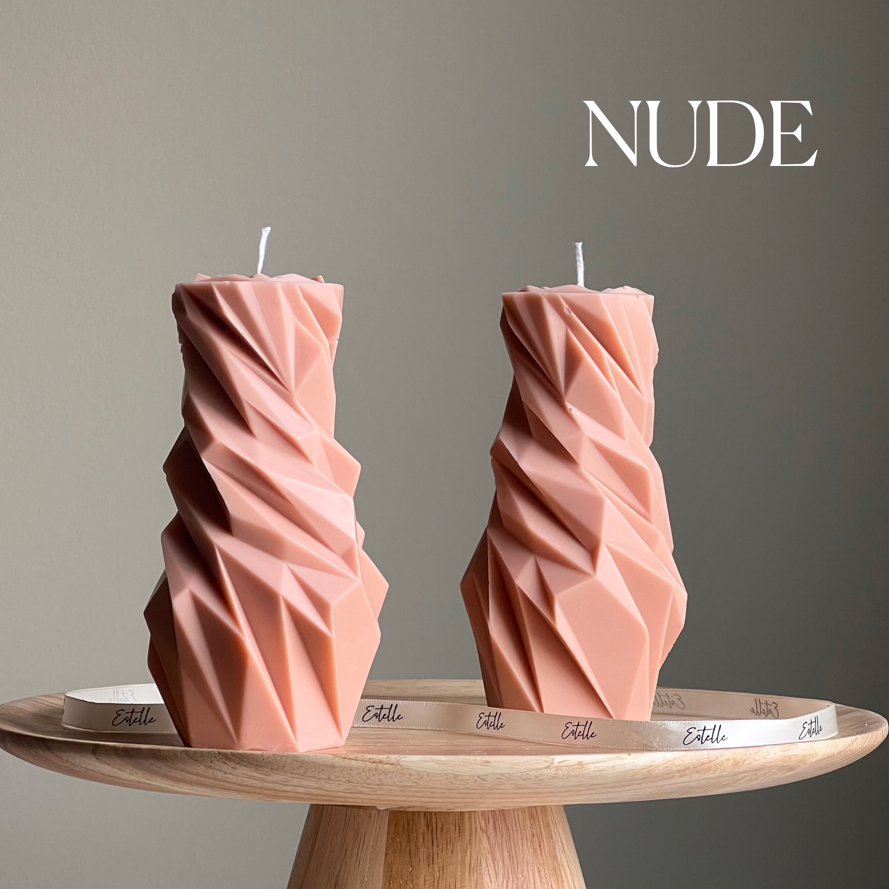 Diamond Pillar Candle Sculptural Pillar Candle Shaped - Etsy