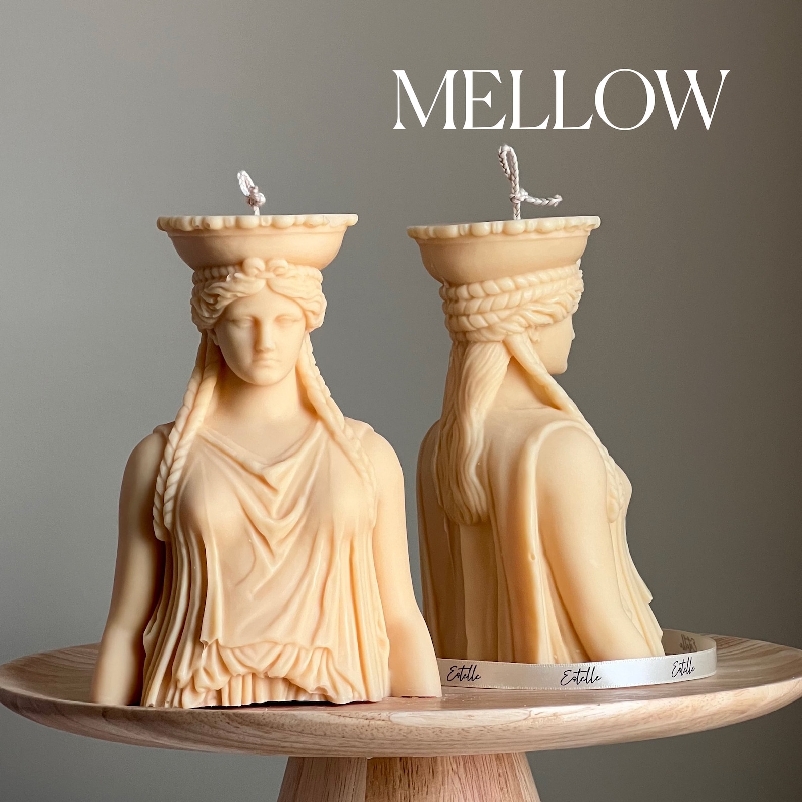 Caryatid Statue Candle: Sculptural Soy Wax Pillar Candle - Etsy