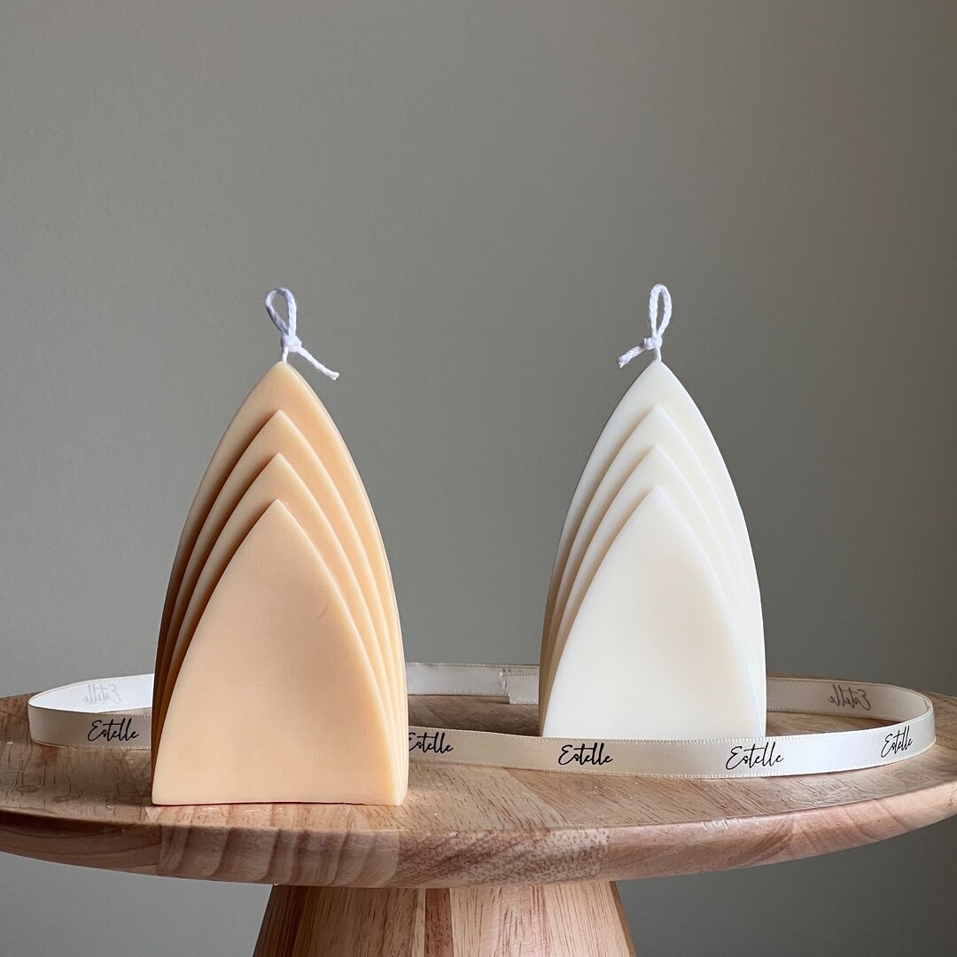 Skyscraper Candle | Sculptural Geometric Pillar Candle | House Warming ...