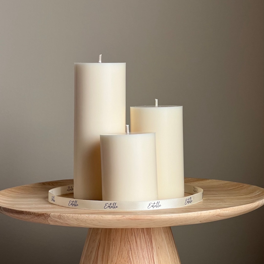 Handmade Soy Wax Pillar Candle: Decorative Candle - Etsy UK