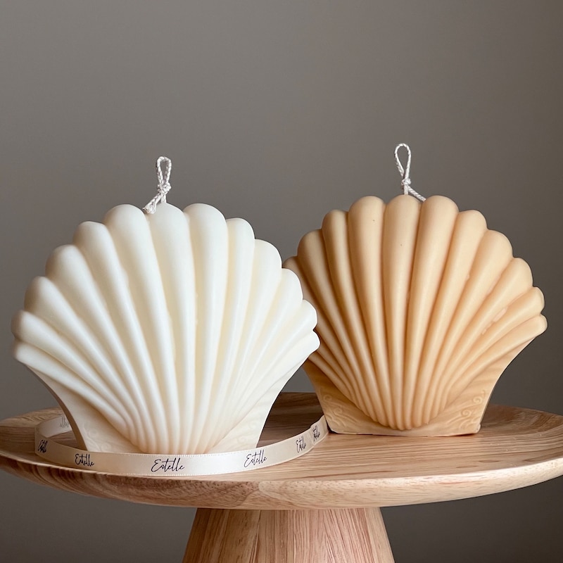 Shell Candle - Etsy