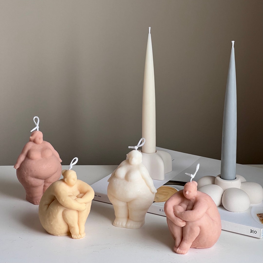 Curvy Body Female Candle I Woman Torso Candle I Woman Bust Candle I ...