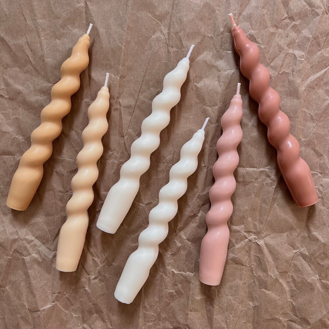 Twisted Taper Candle| Soy Wax Candle| Romantic Gift| Love Present ...