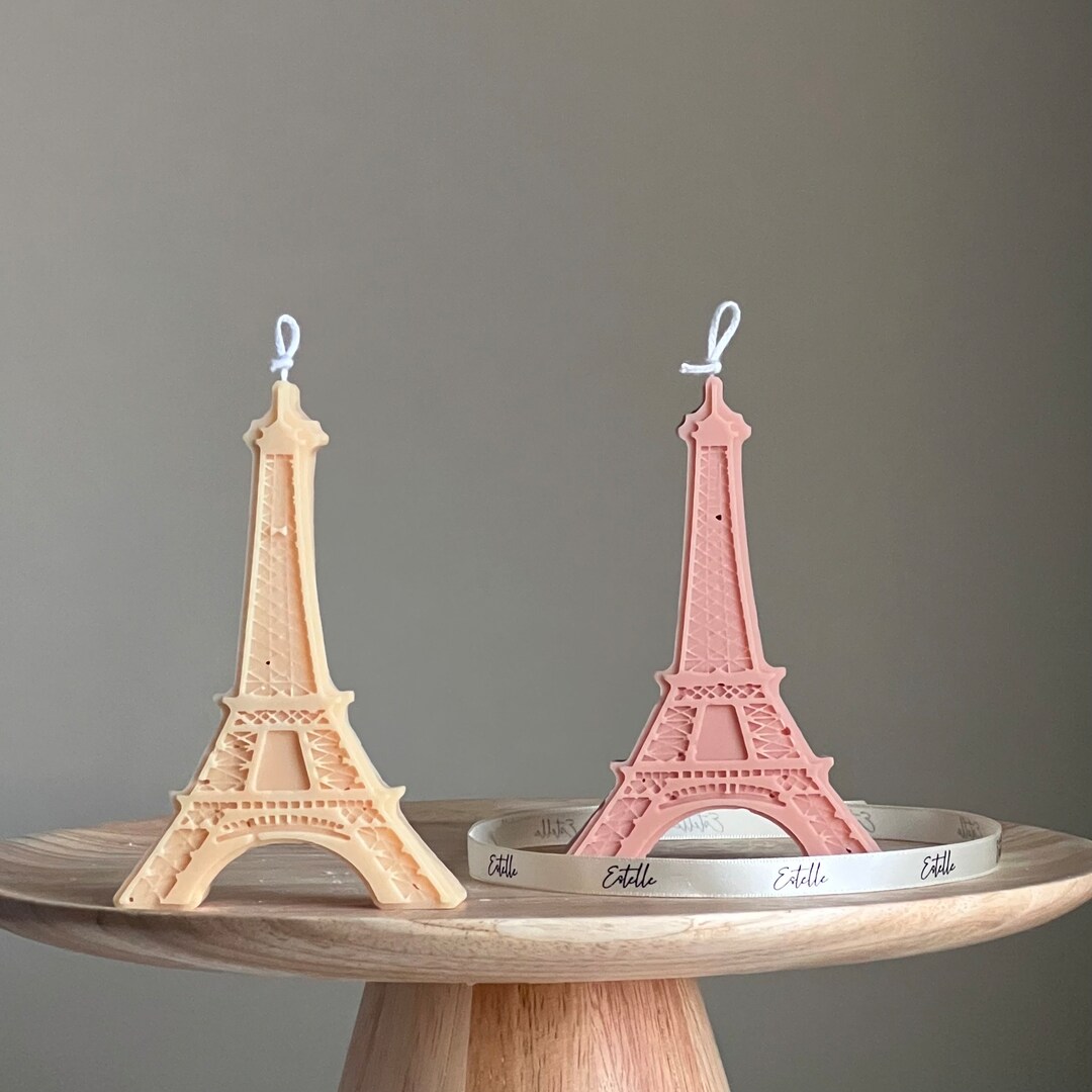 Eiffel Tower Soy Candle: Handmade Decorative Pillar Candle - Etsy