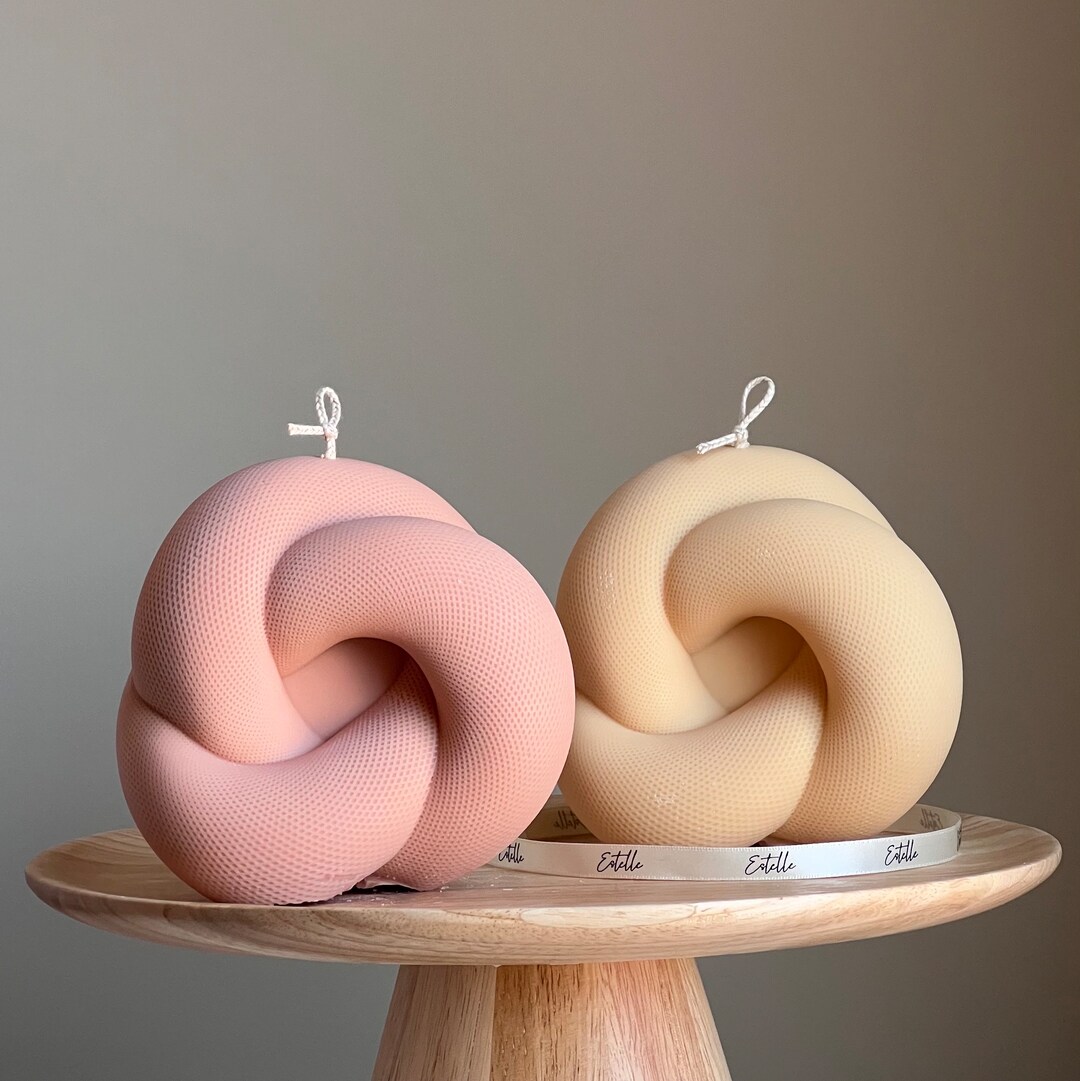 Huge Knot Candle | Trendy Rope Handmade Decorative Candle | Pillar ...