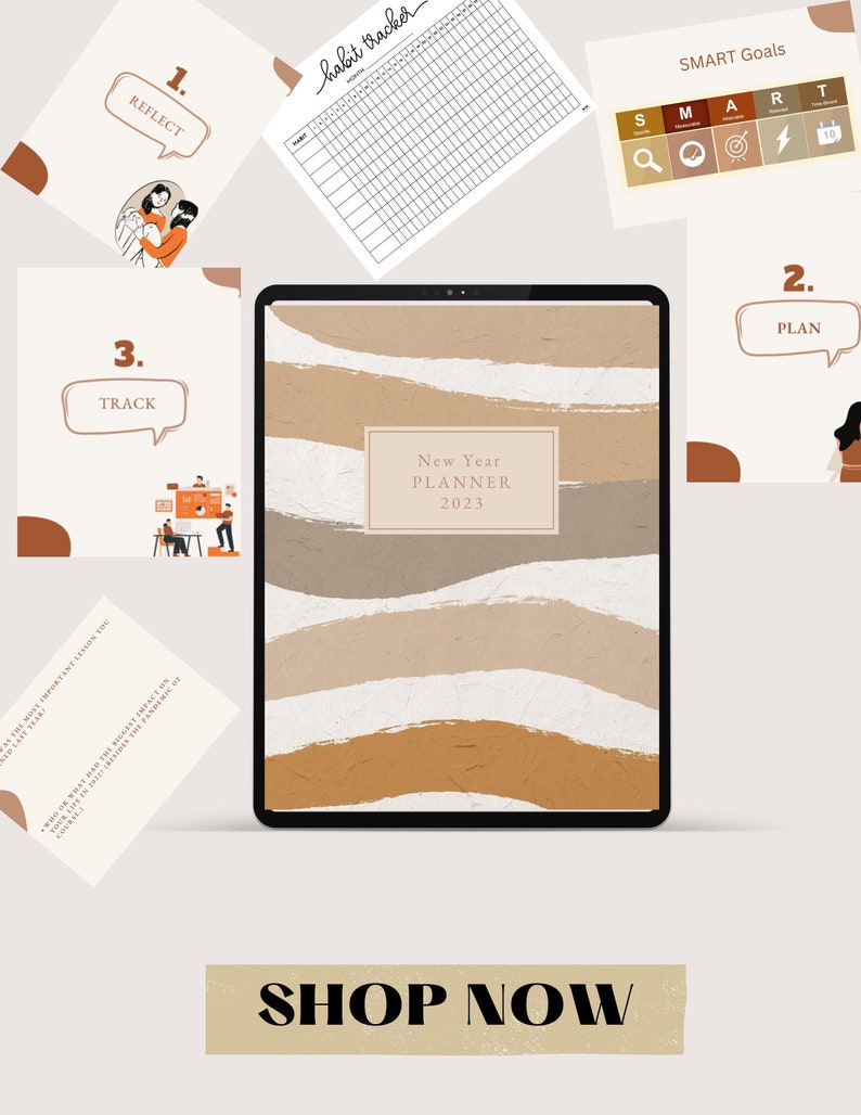 Goal Planner BUNDLE, 2023 Goals Tracker, SMART Goal Setting Kit, New ...