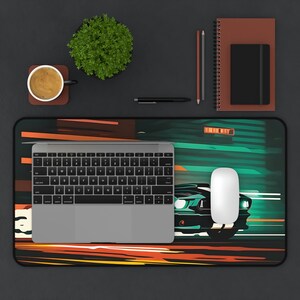 Big Gaming Mouse Pad | Desk Mat | Mousepad With Vintage Car Design for ...