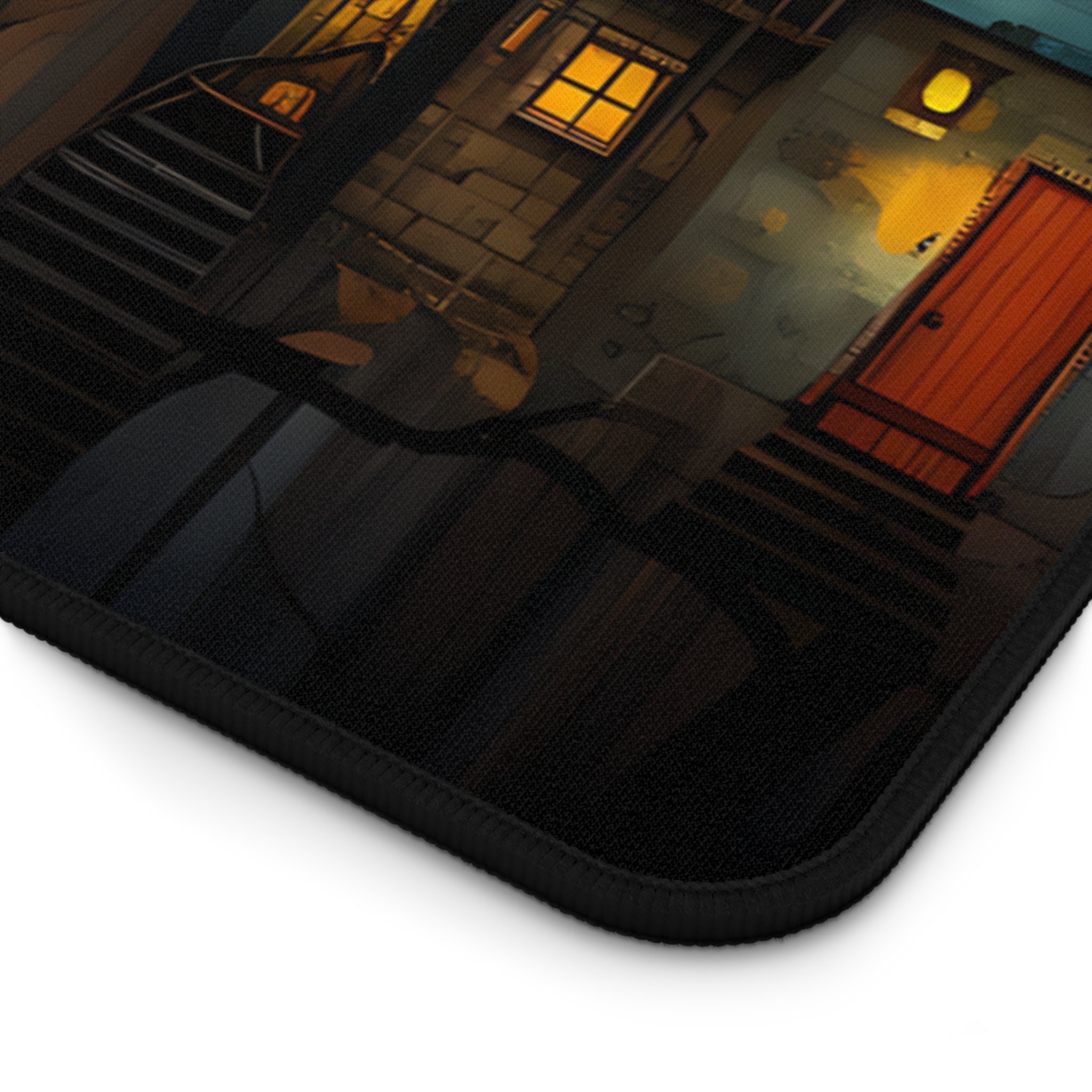 Dark Fairy Tale City Line Desk Mat Fantasy Gaming Play Mat Large ...