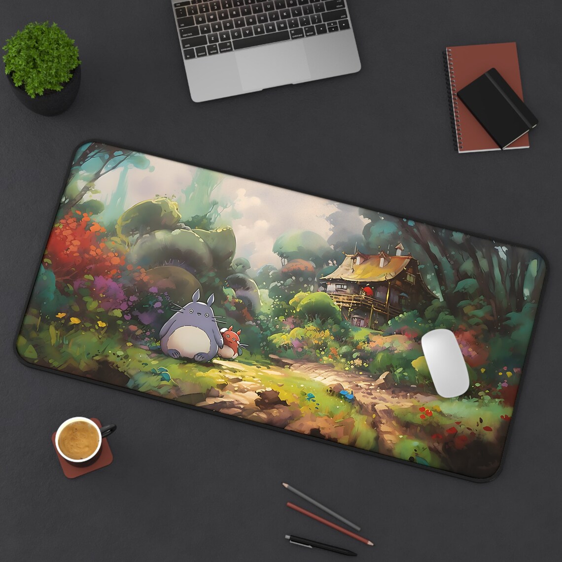 My Neighbor Totoro Desk Mat Anime Desk Mat Japanese Gaming Accessories ...