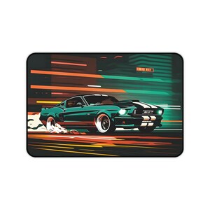 Big Gaming Mouse Pad | Desk Mat | Mousepad With Vintage Car Design for ...